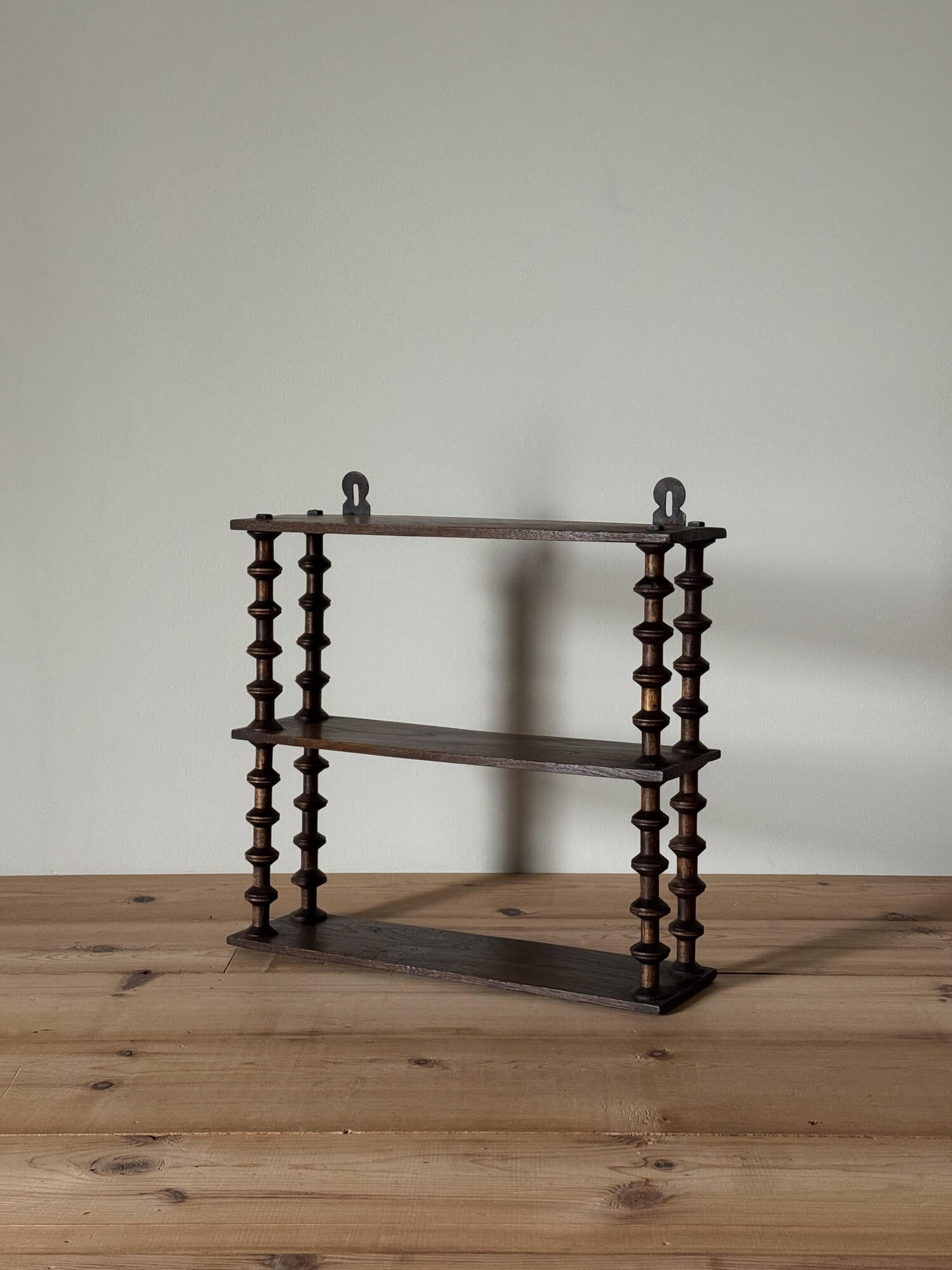 French vintage bobbin spindle wall-hung shelf – Custodian Antiques