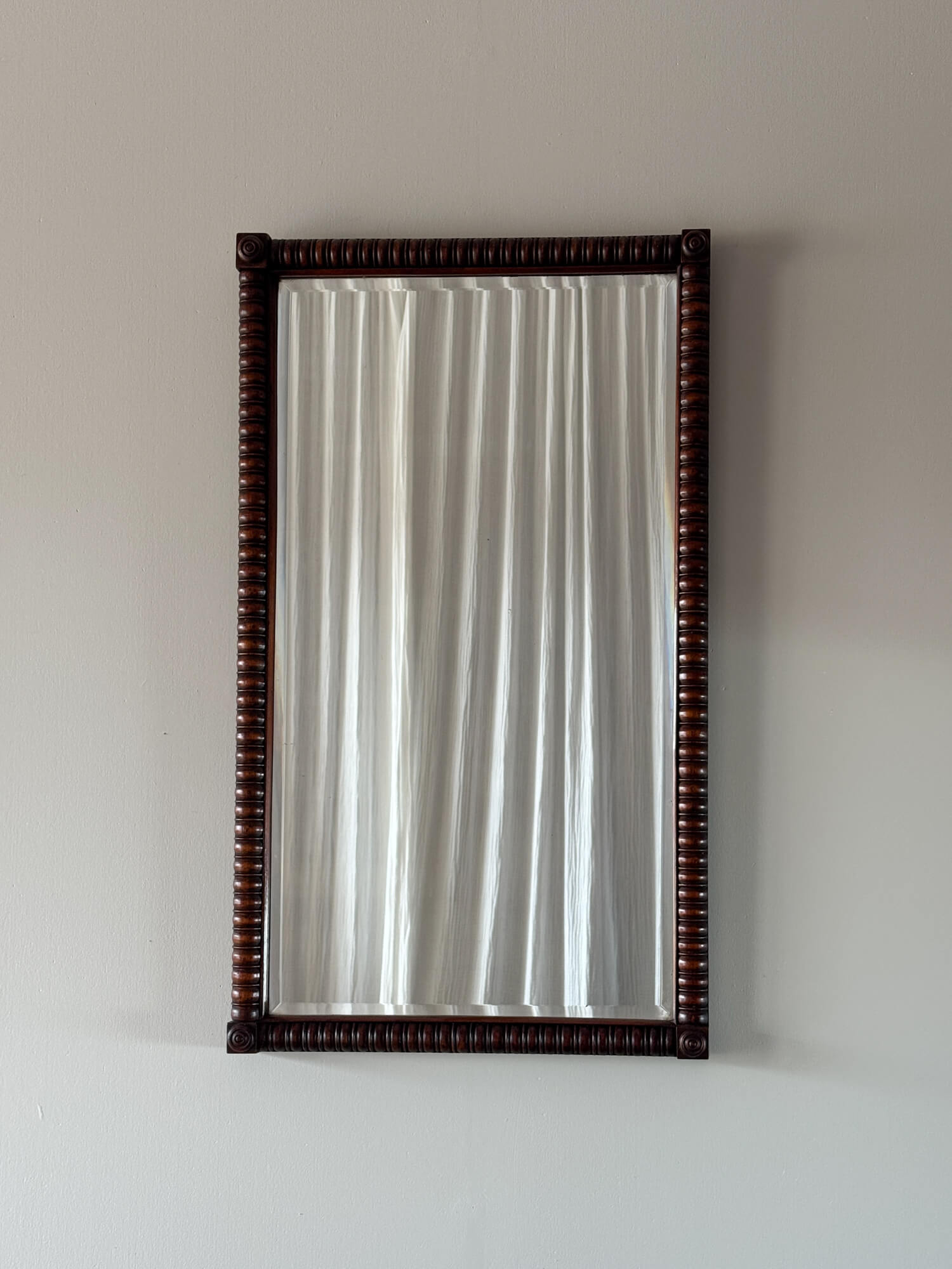 Large antique bobbin mirror – Custodian Antiques