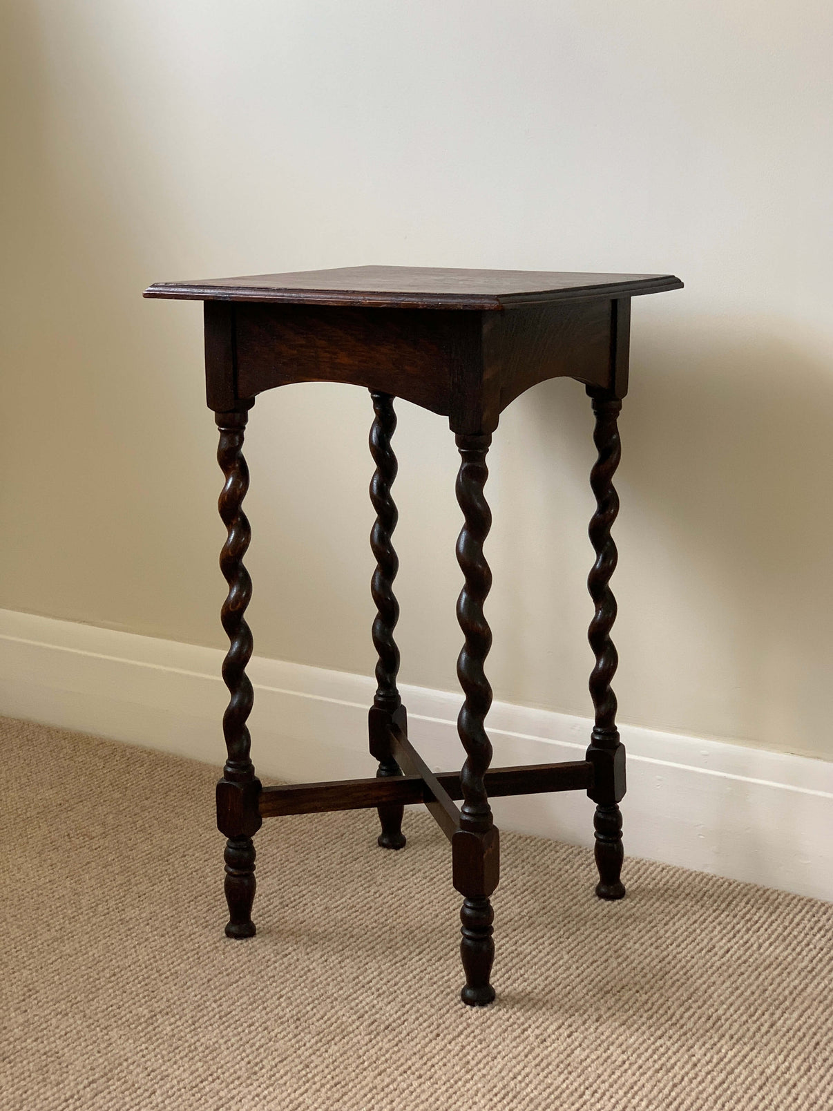 Antique barley twist side table – Custodian Antiques